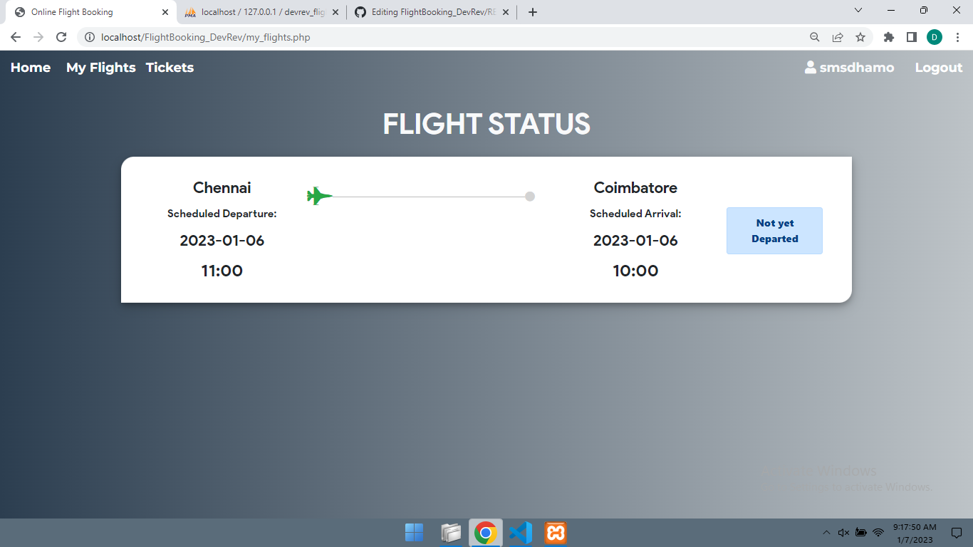 GitHub - smsdhamodaran/FlightBooking_DevRev: Create a web application ...
