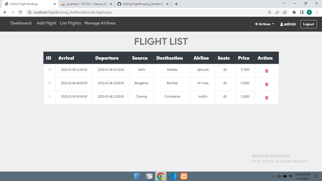 GitHub - smsdhamodaran/FlightBooking_DevRev: Create a web application ...