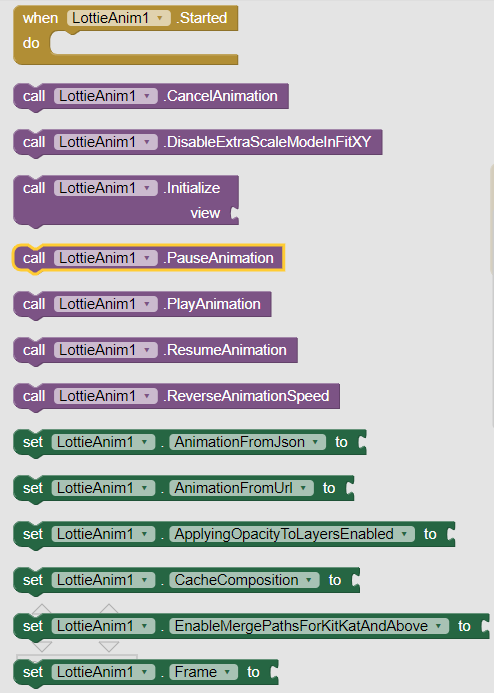 Use Lottie with No Code on MIT Appinventor · Issue #1935 · airbnb/lottie-android · GitHub