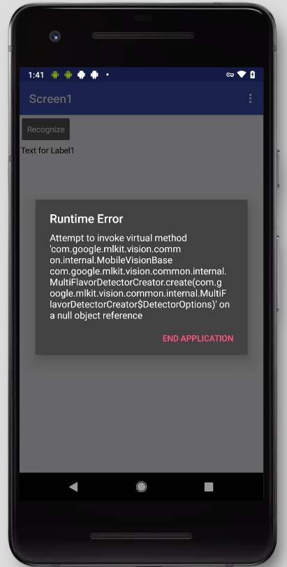 Ml Kit Image labeller issue · Issue #399 · googlesamples/mlkit · GitHub