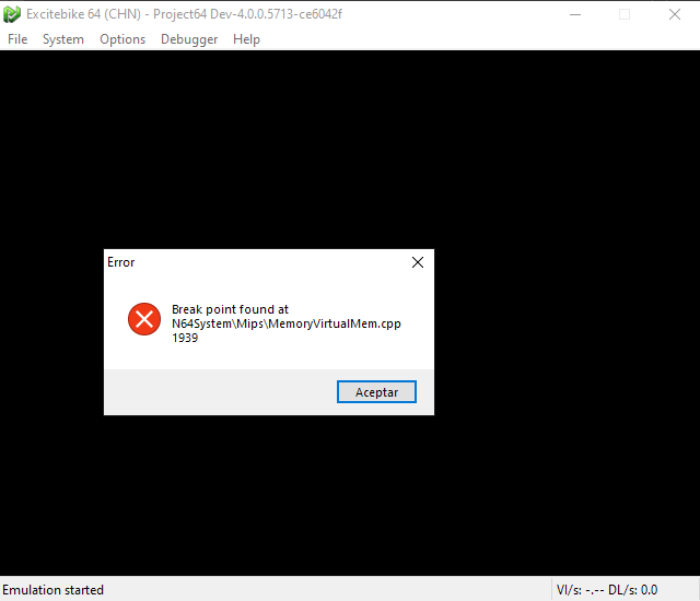 iQue titles Breakpoint Error with Debugger enabled · Issue #2176 · project64/project64 · GitHub