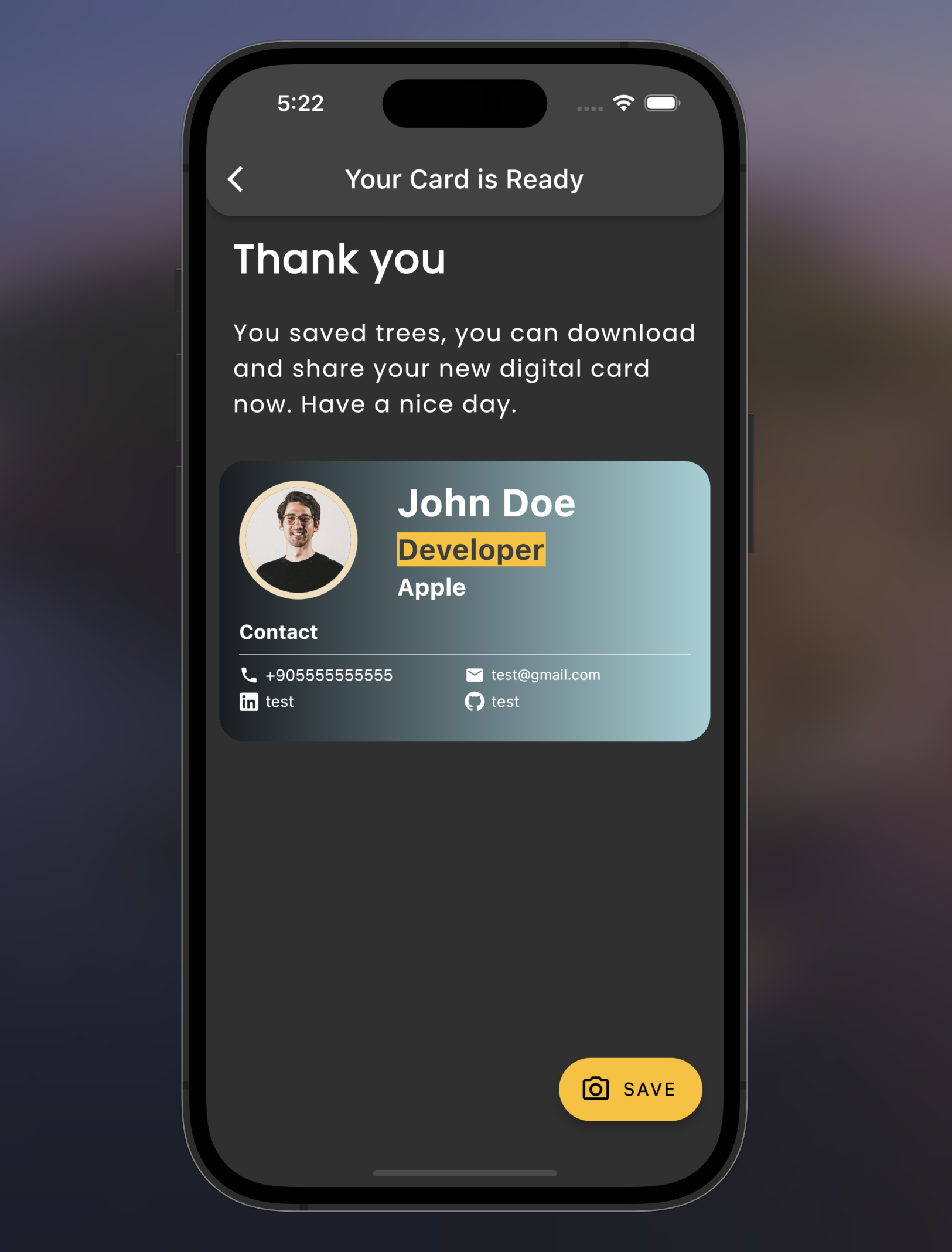 GitHub - kemalceliktas/digital-card