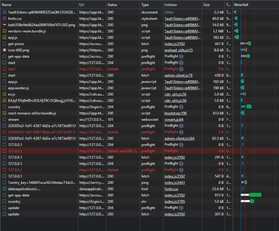 Bug Startup Failed Api Error During Getconfig Graphql Errors 2 Cannot Read Properties