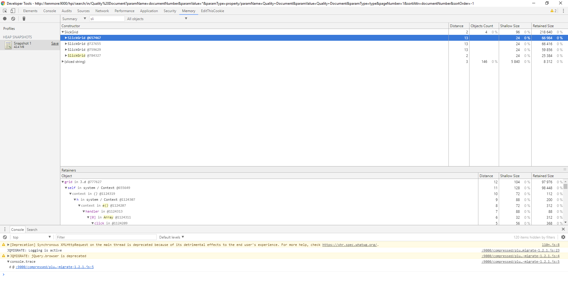 Memory Leak When Right Clicking in Search · Issue #1503 · tsgrp/HPI · GitHub