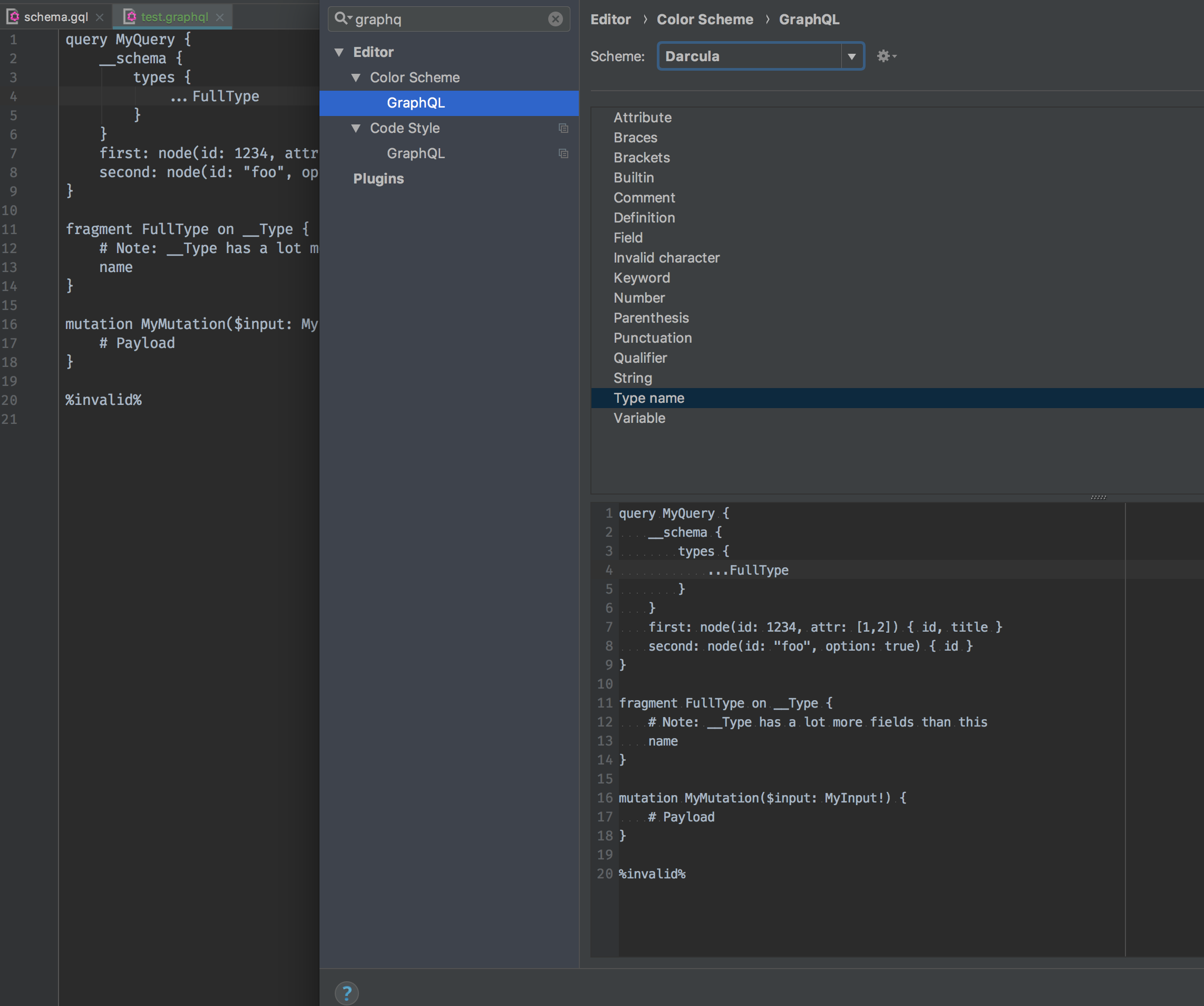 Graphql Files Don T Have Syntax Highlighting In Rubymine 2018 1 · Issue 158 · Jetbrains Js