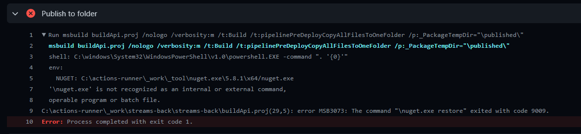 Issue running setup-nuget on a windows runner · Issue #25 · NuGet/setup-nuget · GitHub