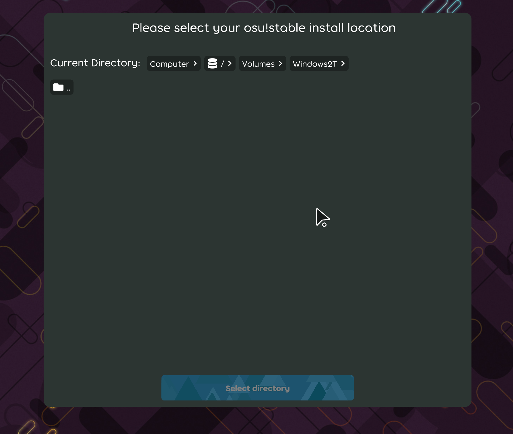 NTFS partitions don't show files in file selector on macOS · Issue #16193 · ppy/osu · GitHub