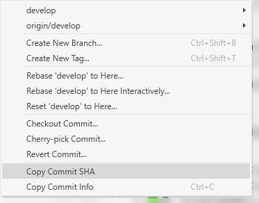 [Bug] copy commit info shortcut not working · Issue #191 · fork-dev/TrackerWin · GitHub
