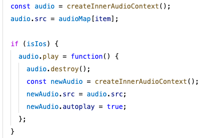 createInnerAudioContext 在 ios 上表现异常 · Issue #8471 · NervJS/taro · GitHub