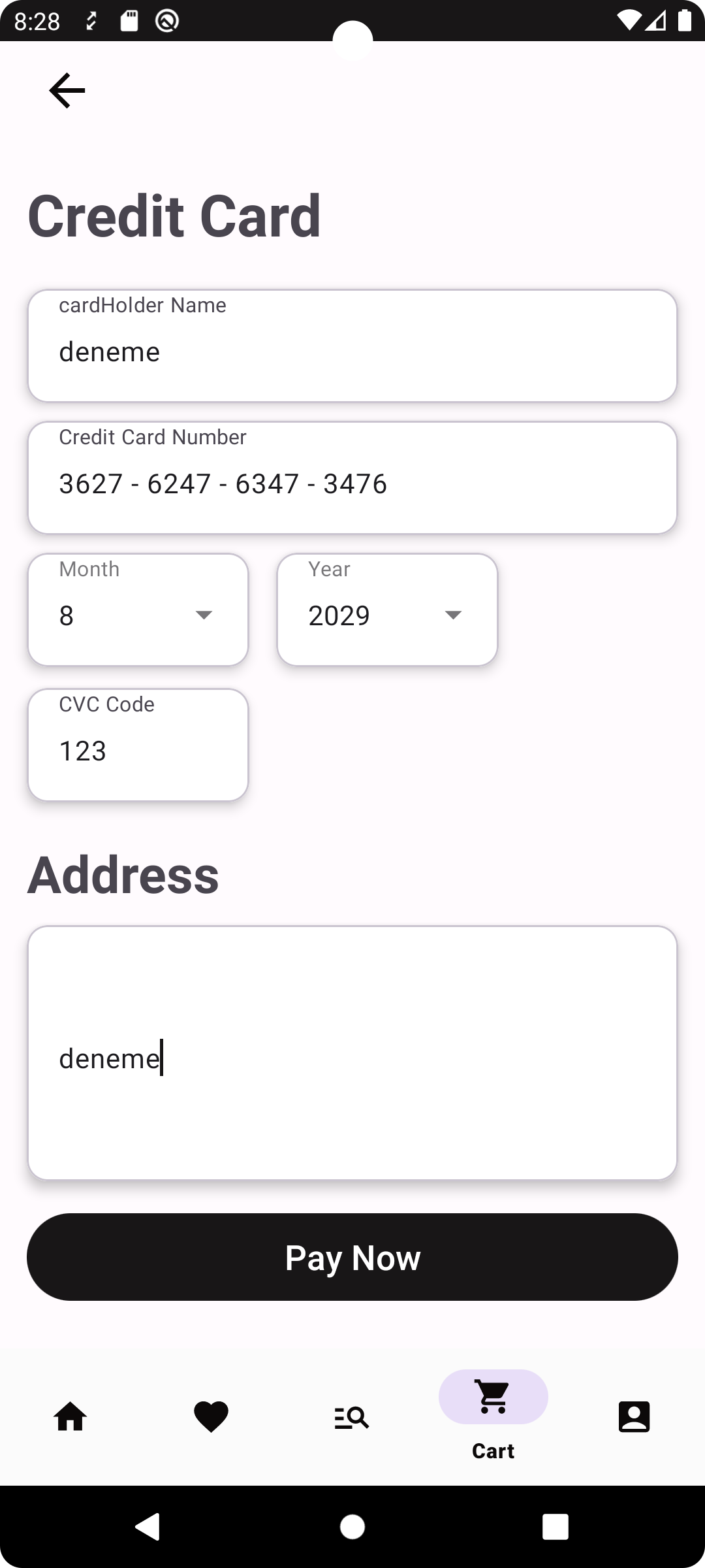 GitHub - seydanurkuvvetli/EcommerceApp