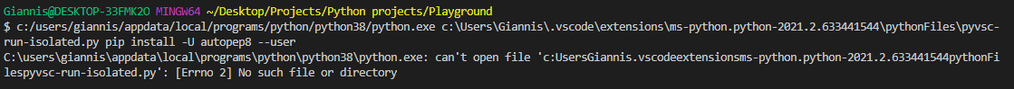 Install Formatter Recommendation Always Appear When Saving A Python File · Issue 15569 