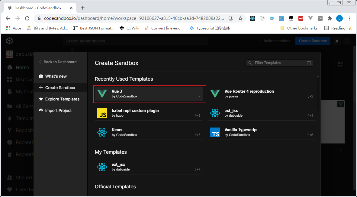 Angular & Vue Sandboxes suddenly stopped working. Error "Cannot use import statement outside a ...