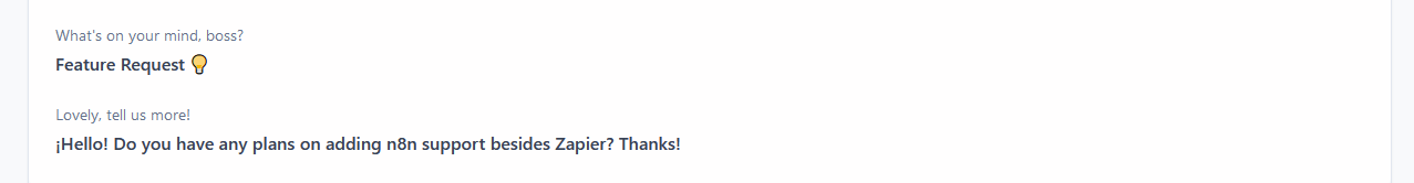 [FEATURE] Add n8n support for Formbricks · Issue #595 · formbricks/formbricks · GitHub