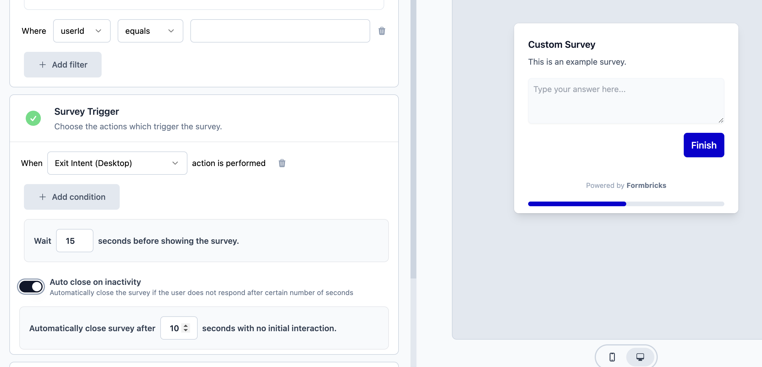 [BUG] Autoclose on inactivity not displayed properly · Issue #1529 · formbricks/formbricks · GitHub