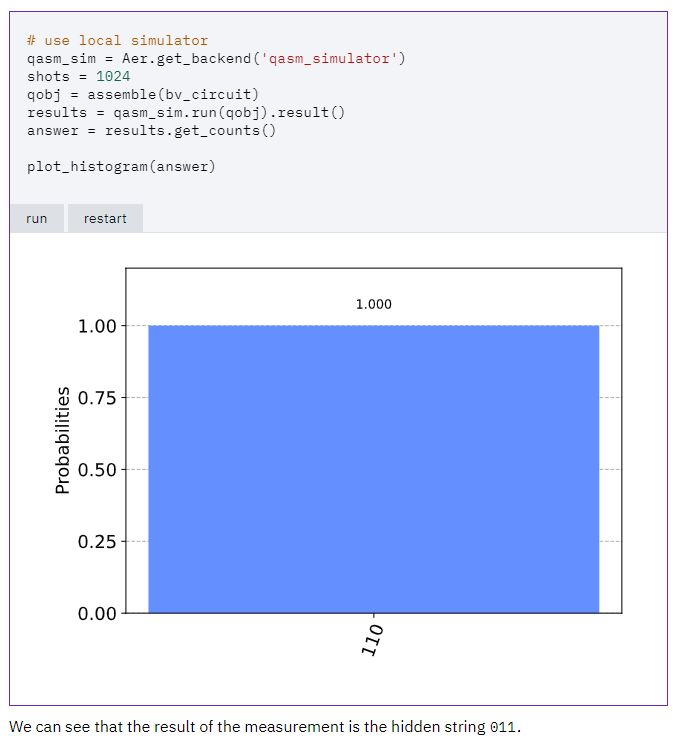 wrong histogram plot output - bernstein-vazirani-problem · Issue #1294 · jupyter-book/jupyter ...