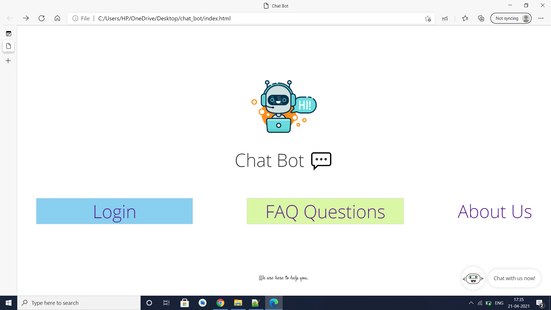 GitHub - smirthi-mahendran/chatbot