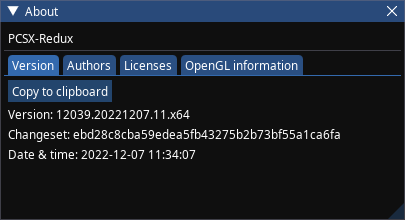 pcsx-redux-nightly-12039.20221207.11-x64 does no longer open, boot and play Castlevania Symphony ...
