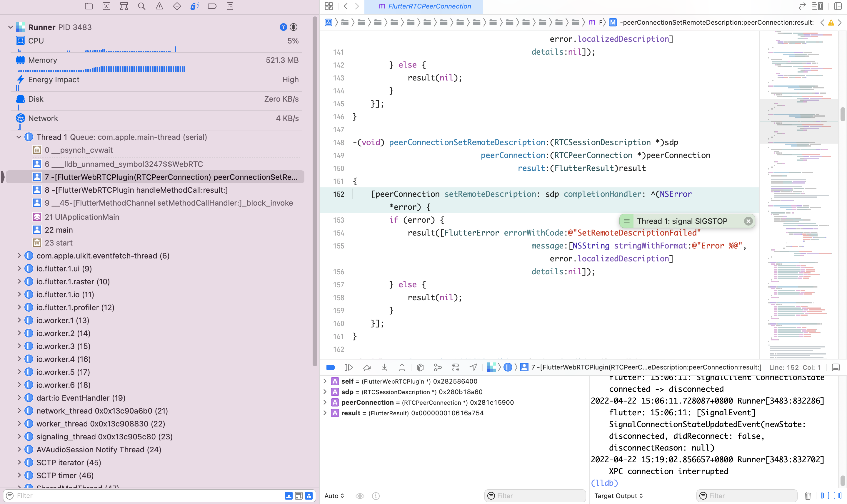 peerConnectionSetRemoteDescription is blocking main thread · Issue #926 · flutter-webrtc/flutter ...