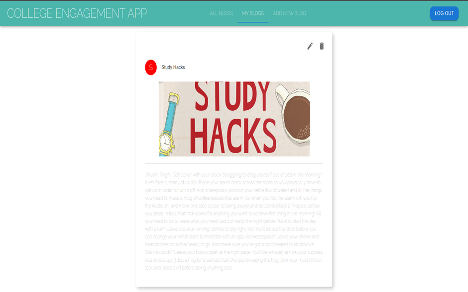 GitHub - Shubhi07s/College-Engagement-App