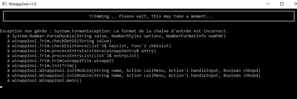 [Winapp2ool] Crash on Trim action · Issue #357 · MoscaDotTo/Winapp2 · GitHub