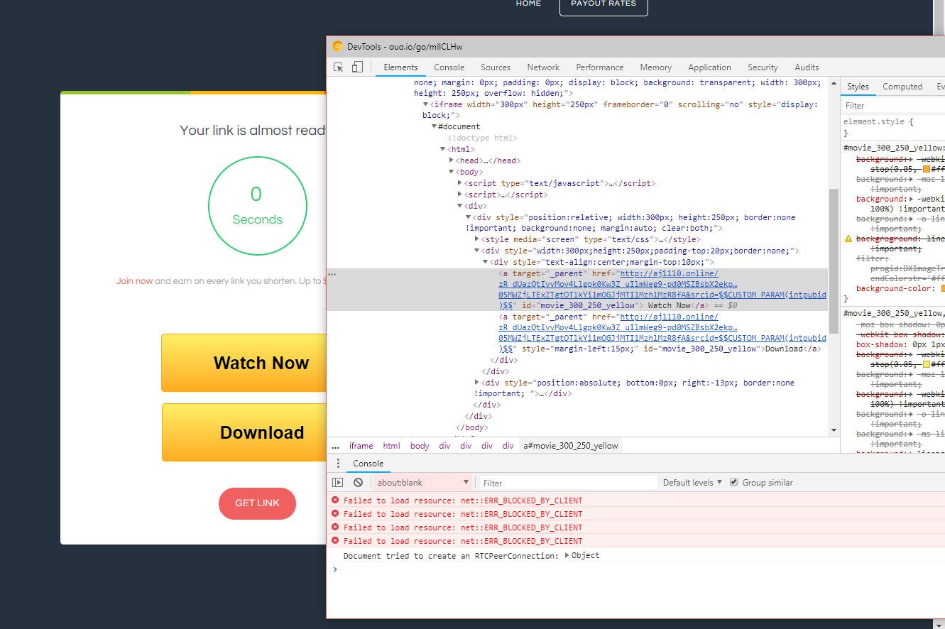 [Ads/Fake Button, Popup] ouo.io · Issue #3055 · uBlockOrigin/uAssets · GitHub