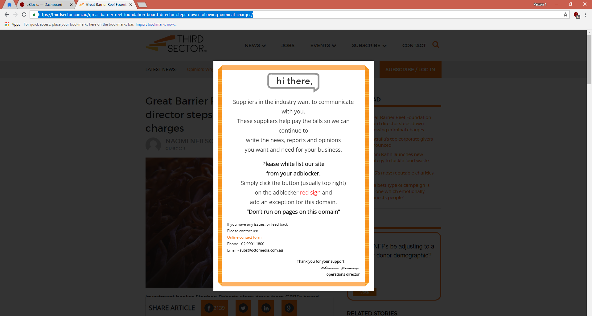 Anti Adblock Au · Issue 3165 · Ublockoriginuassets
