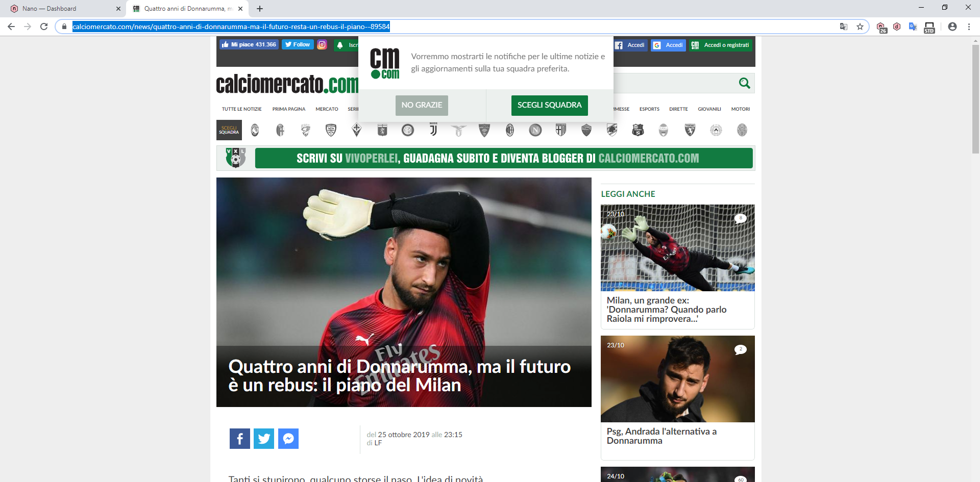 calciomercato.com · Issue #2134 · NanoMeow/QuickReports · GitHub