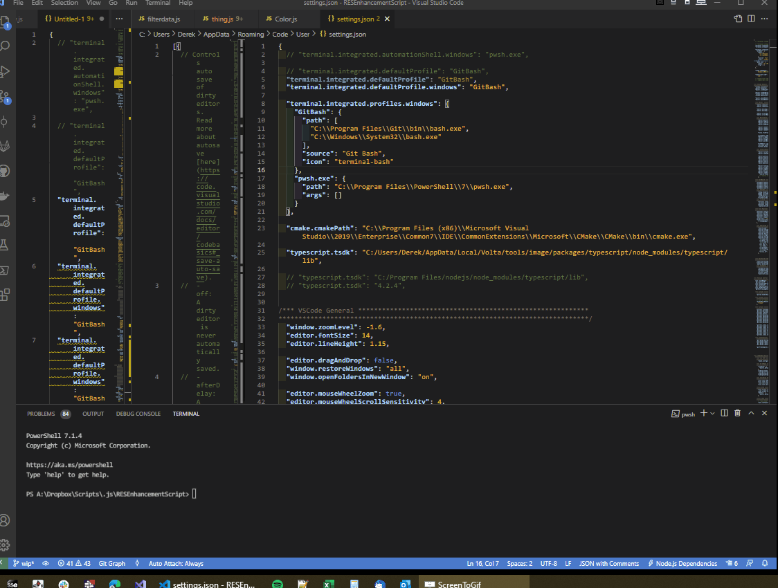 Context menu command "Open in Integrated Terminal" does not use Default ...