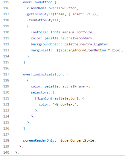 Facepile Overflow Button Text Color Unconfigurable · Issue 21157 · Microsoftfluentui · Github
