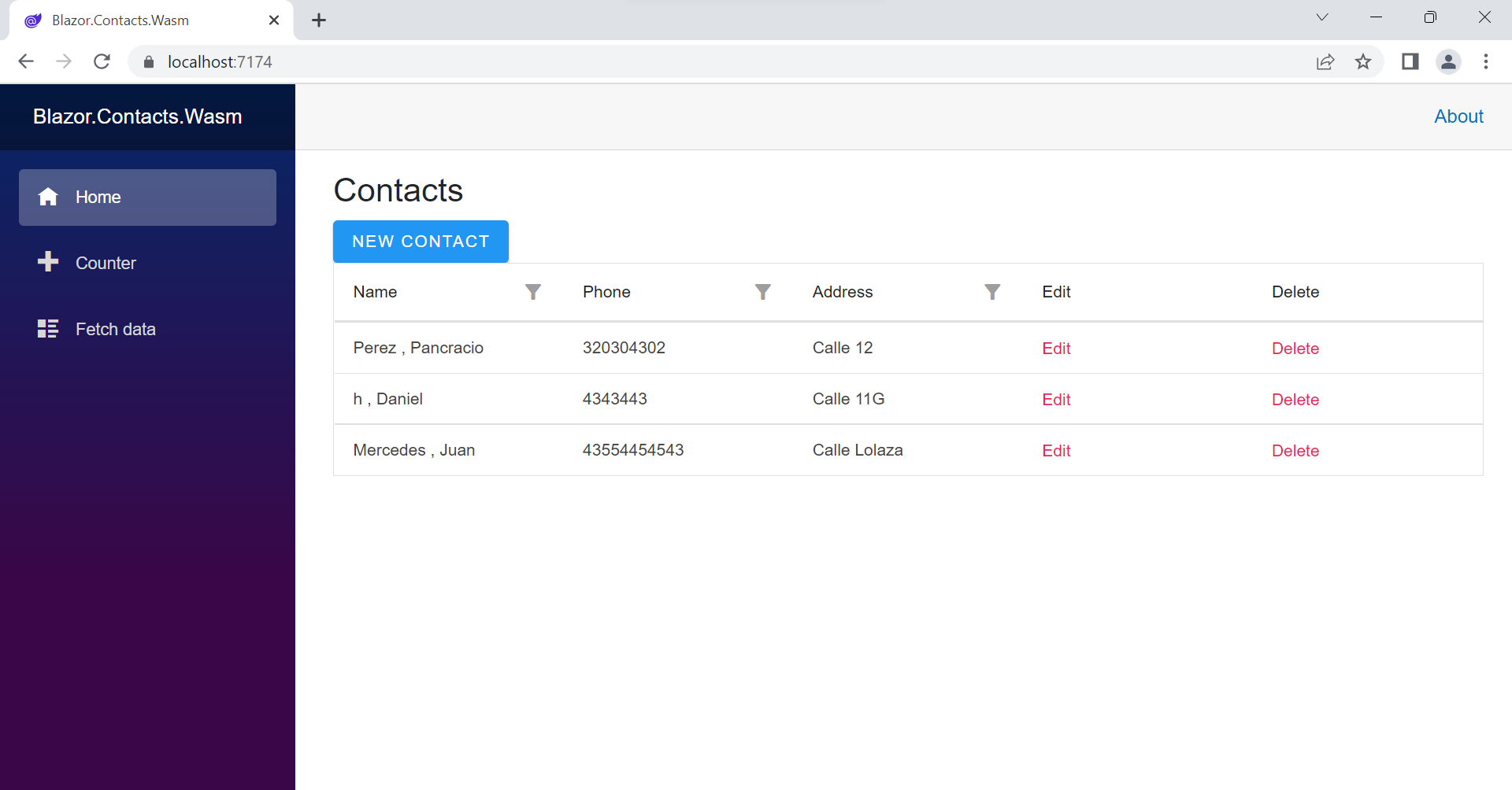 GitHub - jesusaraujo06/Gestor-de-contactos-con-Blazor: Aplicación CRUD ...
