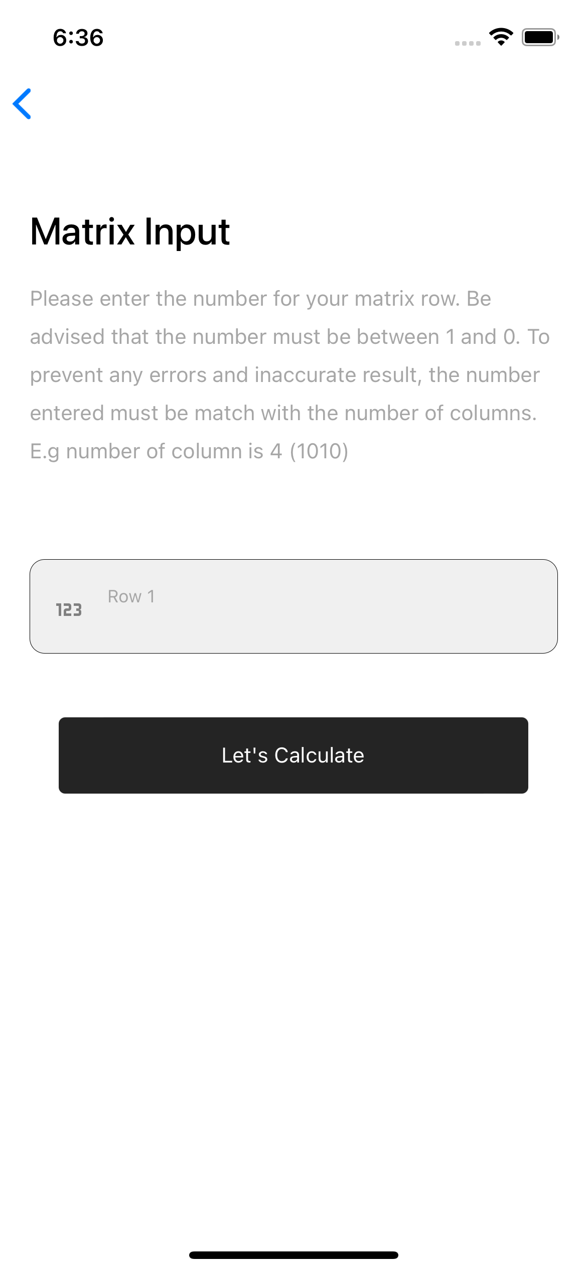 GitHub - naqibhishamuddin/The-Matrix: React Native app calculates ...