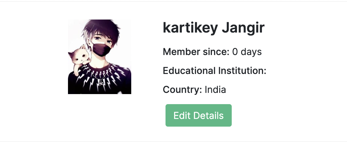 While editing the profile, Educational Institution is added as empty if we do not mention it or ...
