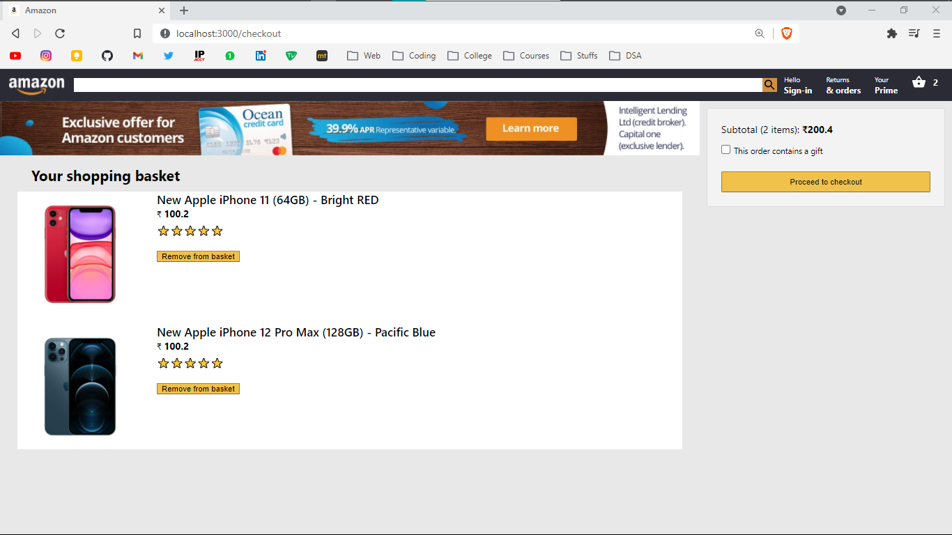 GitHub - tamalCodes/amazon-clone: This is an Amazon clone, a react ...