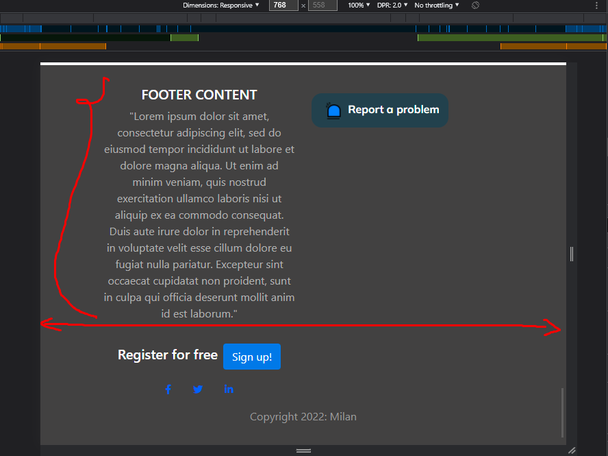 🎨 UI/UX - Footer Layout for Tablet · Issue #112 · ngoworldcommunity/NGOWorld · GitHub