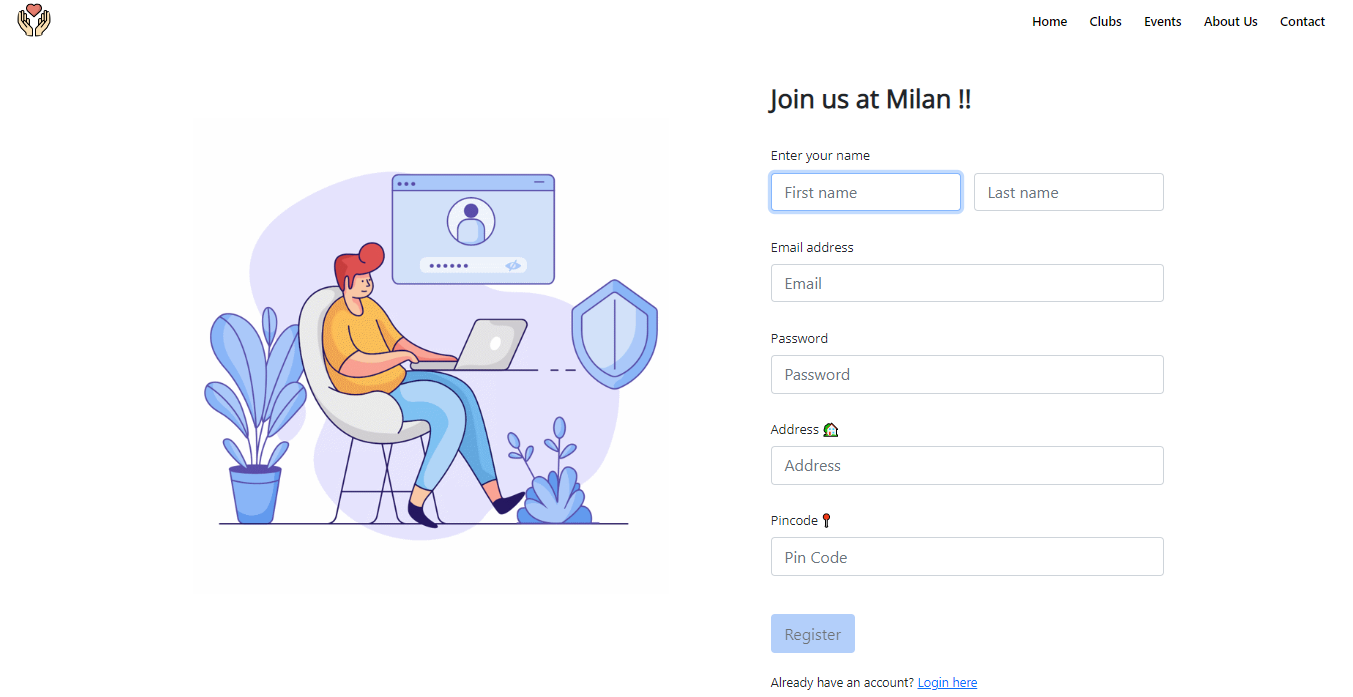 🎨 FRONTEND - User Registration page · Issue #299 · ngoworldcommunity/NGOWorld · GitHub