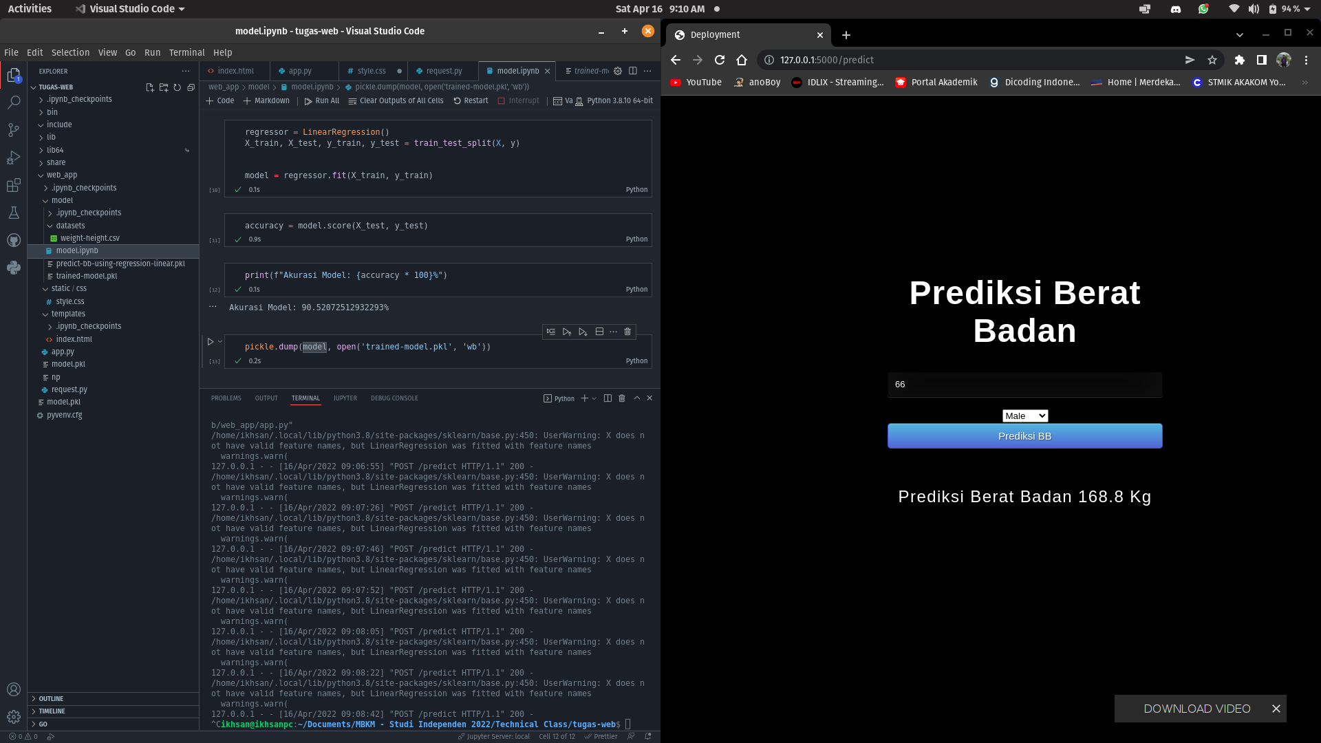 GitHub - ikhsansyahrizal/prediksi-berat-dengan-regresi-linear ...