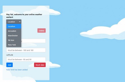 GitHub - ItaiOz/SunnyDays-Weather: Web Programming Project