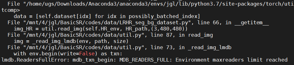 How to solve 'MDB_READERS_FULL' error? · Issue #340 · XPixelGroup/BasicSR · GitHub