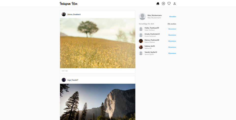 GitHub - SimonEhleringer/instagram-clone-react-client: React.js ...