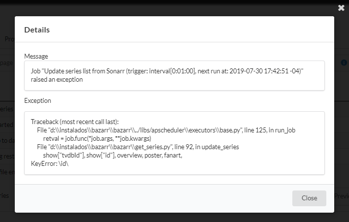 error with sonarr · Issue #504 · morpheus65535/bazarr · GitHub