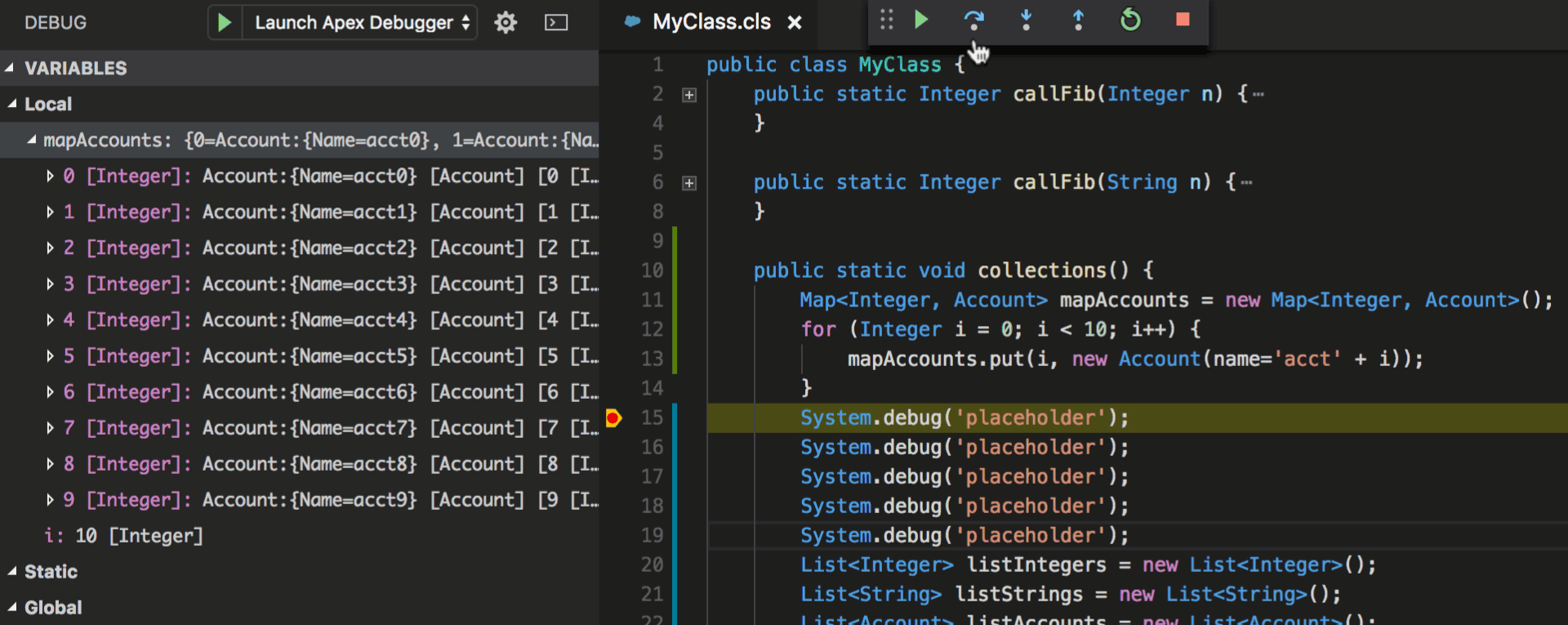 Debugger looses UI state on step · Issue #16031 · microsoft/vscode · GitHub