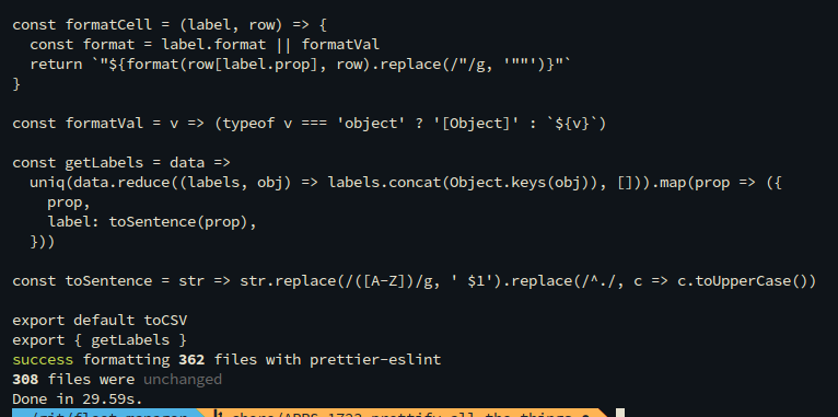 Doesn't seem to do anything, just prints files out · Issue #129 · prettier/prettier-eslint-cli ...