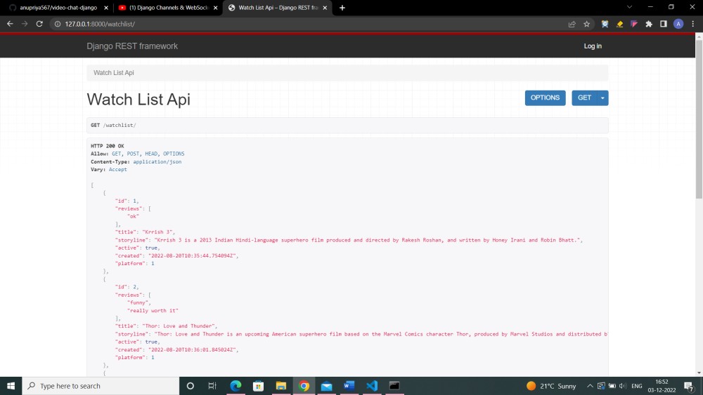 GitHub - anupriya567/IMDB-API-Clone-DjangoRestFramework