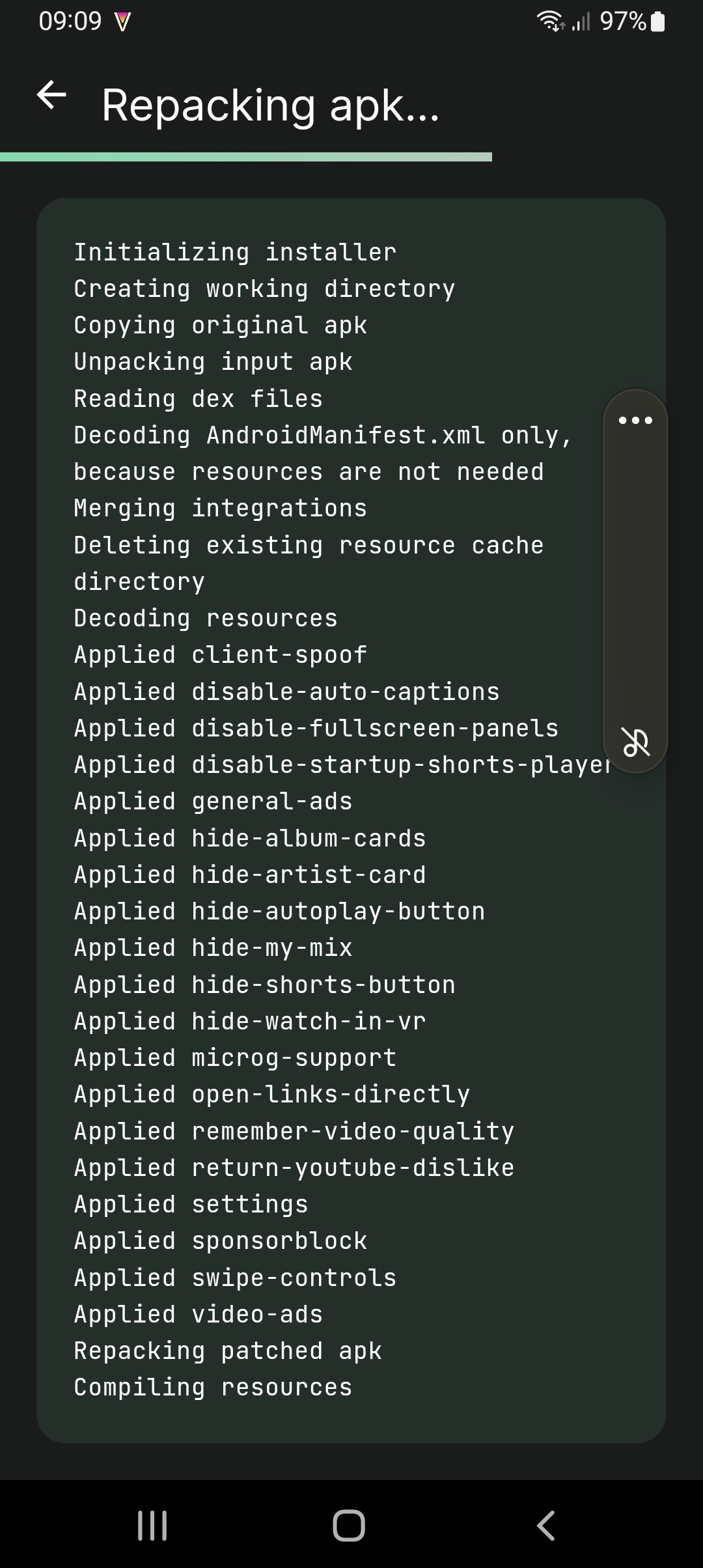 Possible solution for the well-known androlib bug · Issue #603 · ReVanced/revanced-manager · GitHub