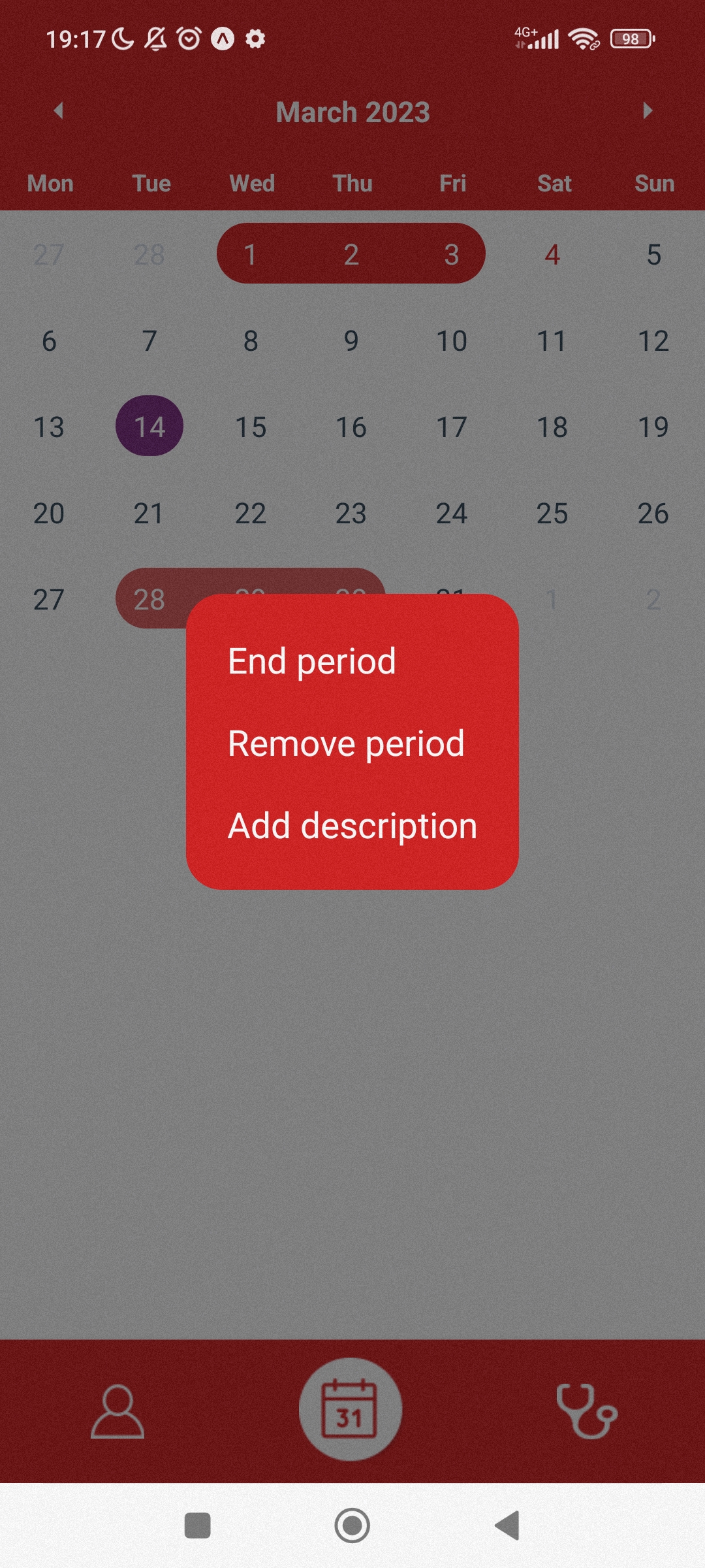 GitHub - MartaMarija/MenstrualCalendar: Projekt za TBP