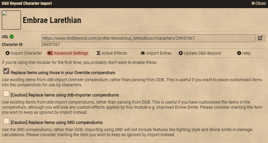 Token Vision 0 · Issue #173 · MrPrimate/ddb-importer · GitHub