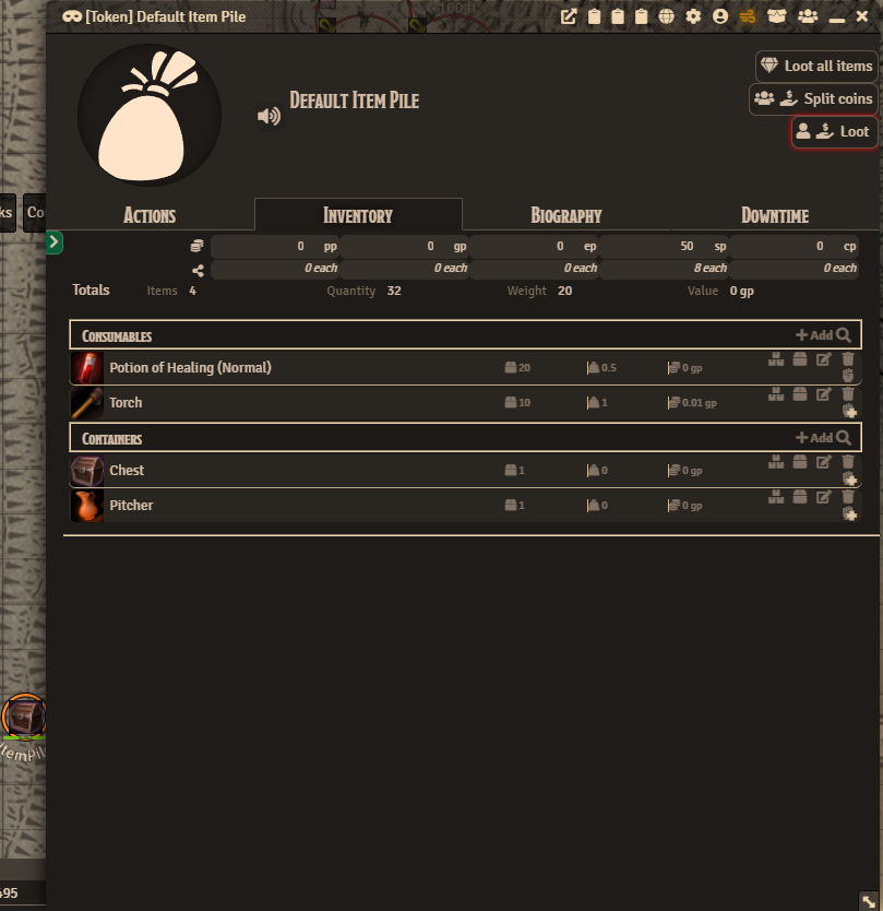 [REQUEST] - Use NPC sheet / compatibility with Loot Sheet NPC 5E · Issue #39 · fantasycalendar ...