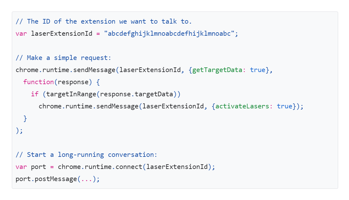 code scope identifiers on code blocks of extensions docs · Issue #5728 · GoogleChrome/developer ...
