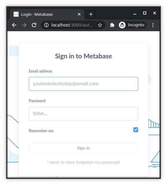 Login page should automatically focus on the email input field · Issue #14505 · metabase ...