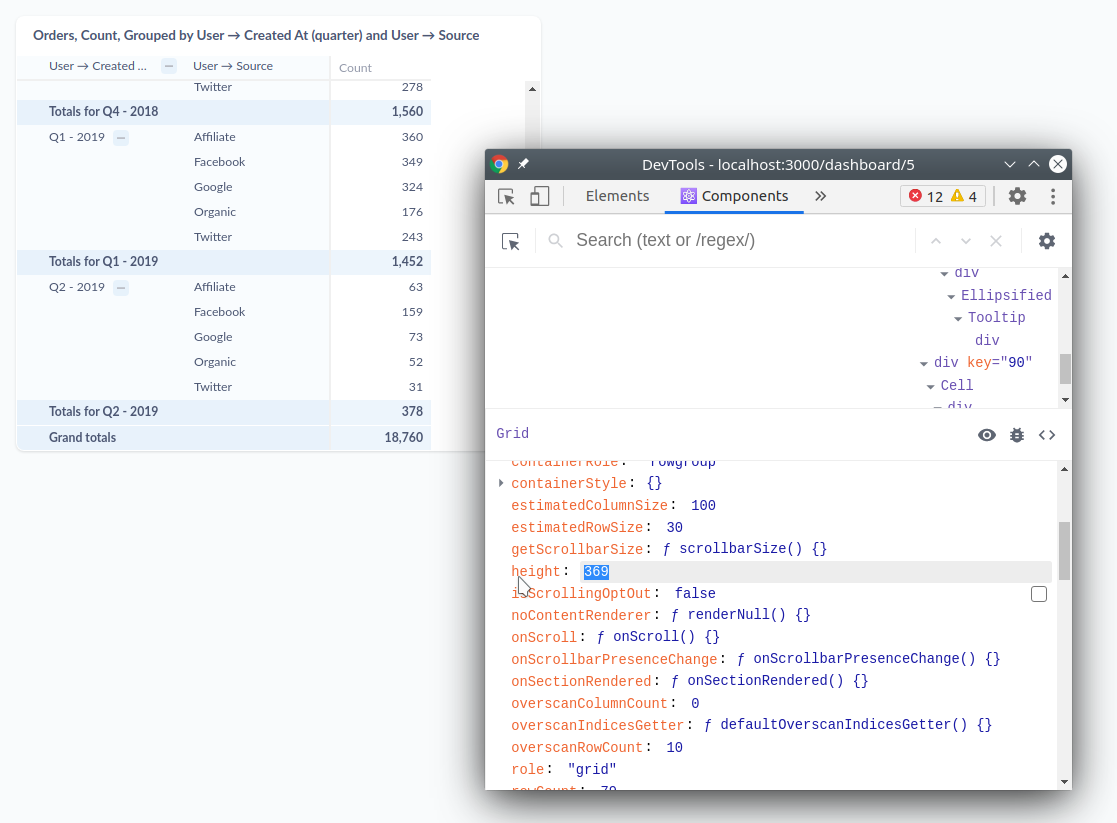 Pivot tables broken on dashboard after resize · Issue #14591 · metabase/metabase · GitHub